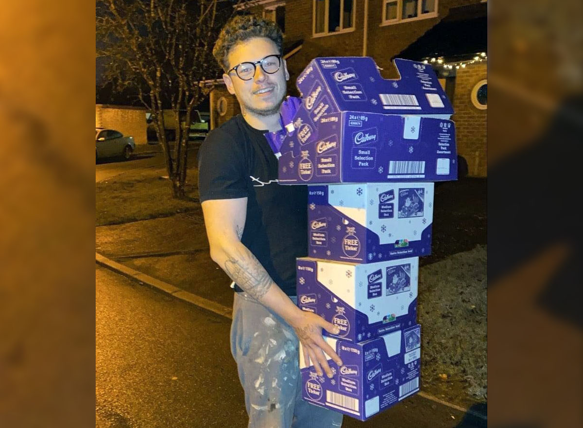 Banbury Carpenter buys huge quantities of chocolate for needy children ...