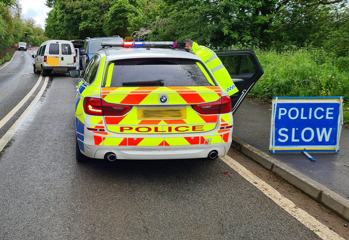 A361 partially blocked by collision - Banbury FM