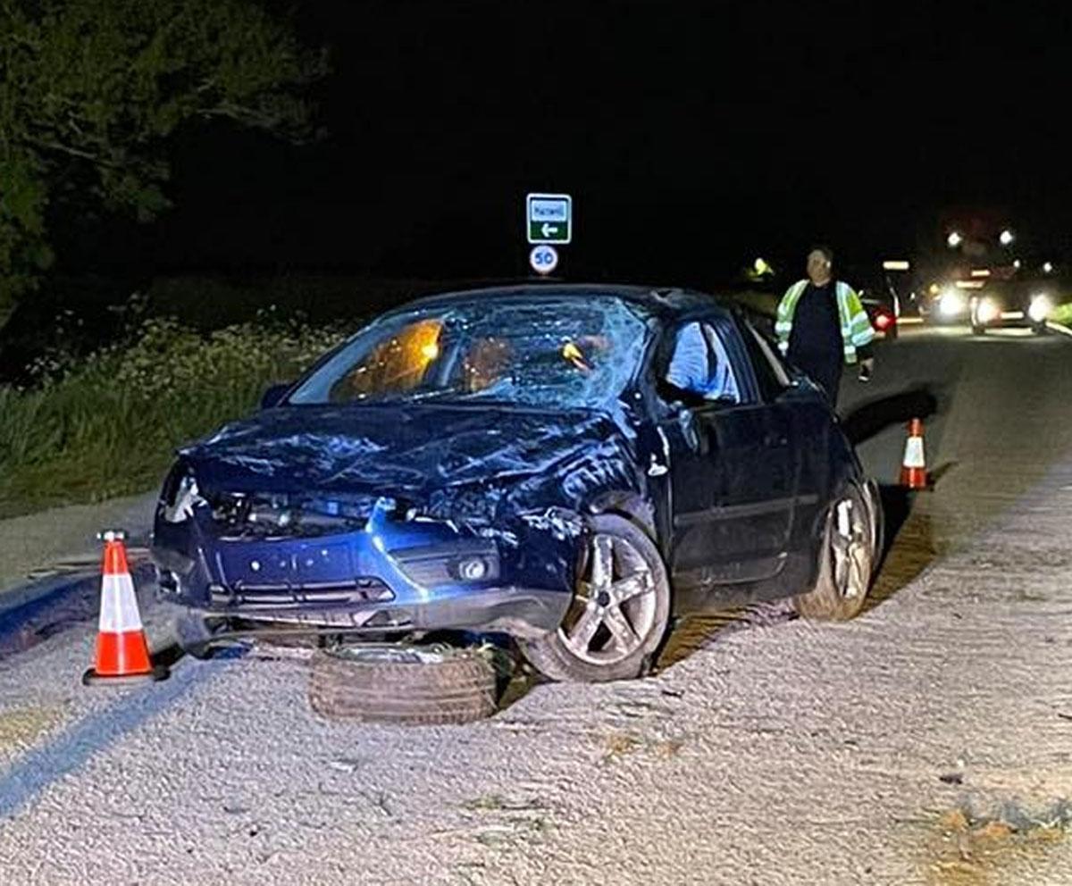 Car rolls on recently resurfaced Southam Road - Banbury FM