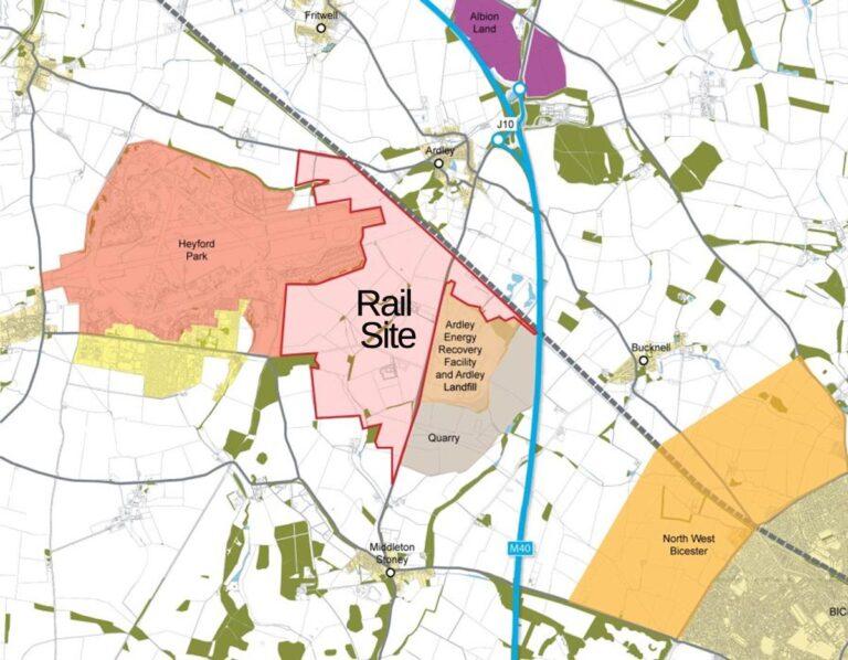 241-hectare rail freight site close to M40 and Ardley - Banbury FM